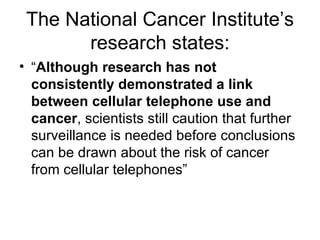 Do Cell Phones Cause Cancer? | PPT