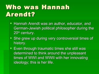 Hannah Arendt | PPT
