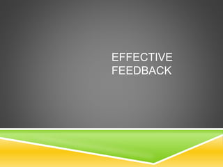Effective Feedback | PPTX
