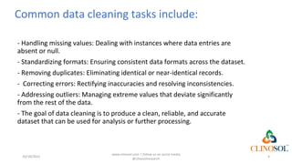 Machine Learning for Predictive Data Analysis in Clinical Research | PPT