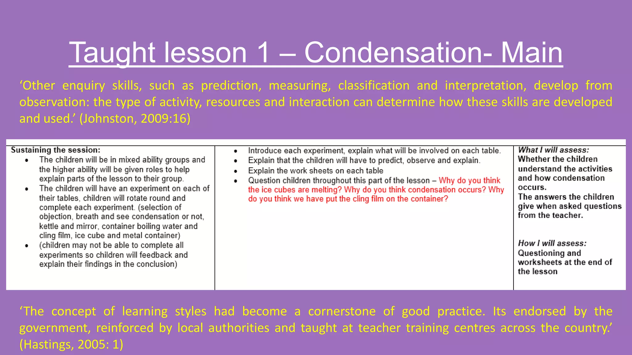 Progression in Science - 6th March | PPTX