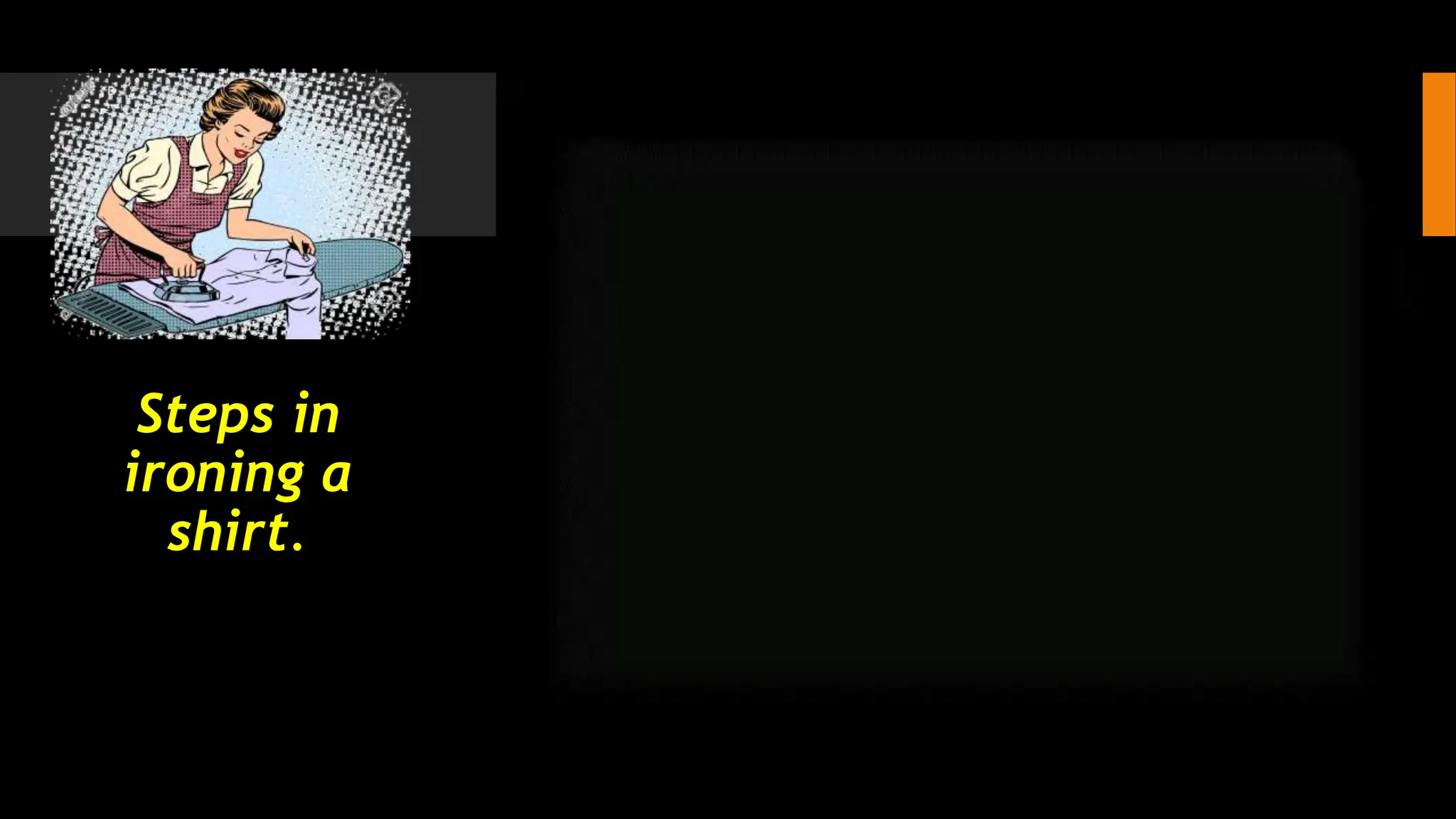 GRADE 11/12 HOUSEKEEPING POWERPOINT IRONING | PPTX