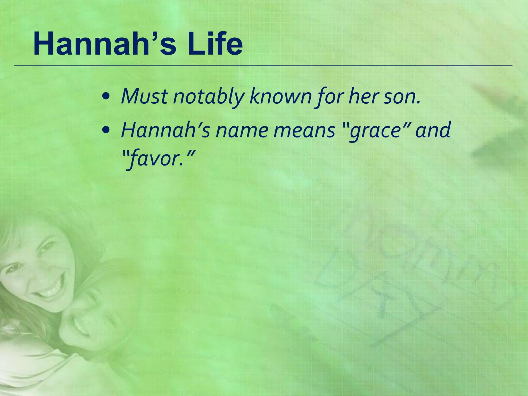 Hannah's Prayer (Mother's Day 2010) | PPTX