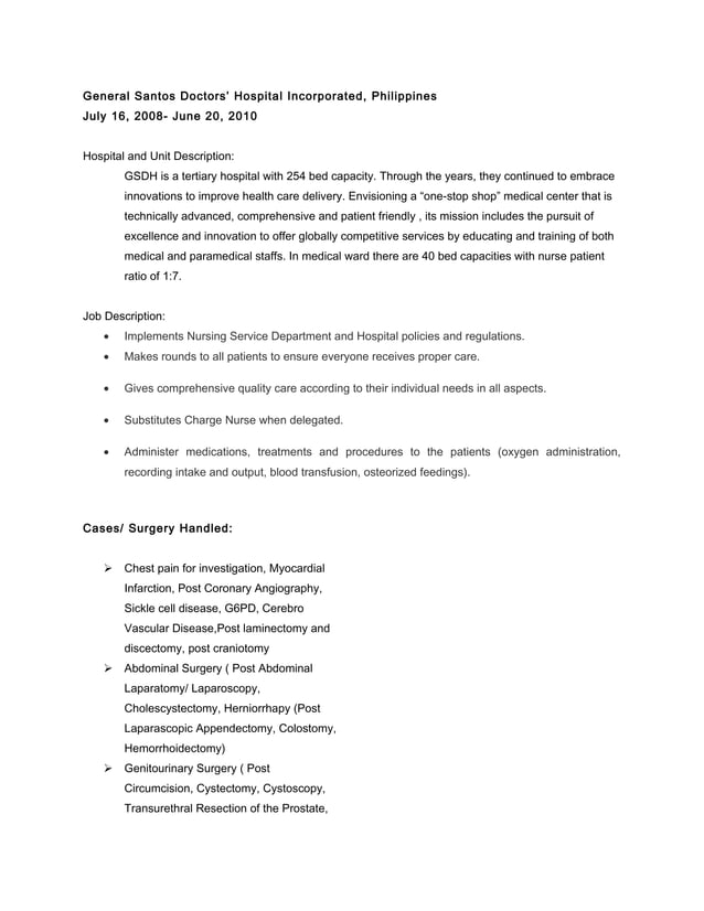 Hanna lyn alava cv with hosp | PDF