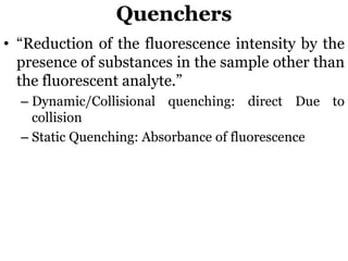 Spectrofluorimetry | PPTX