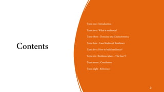 Resilience as positive character strength | PPTX