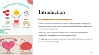 Resilience as positive character strength | PPTX