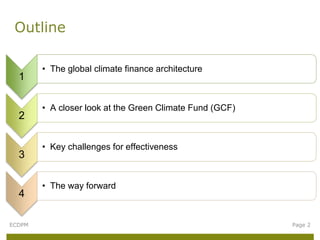 Challenges to climate finance | PPTX