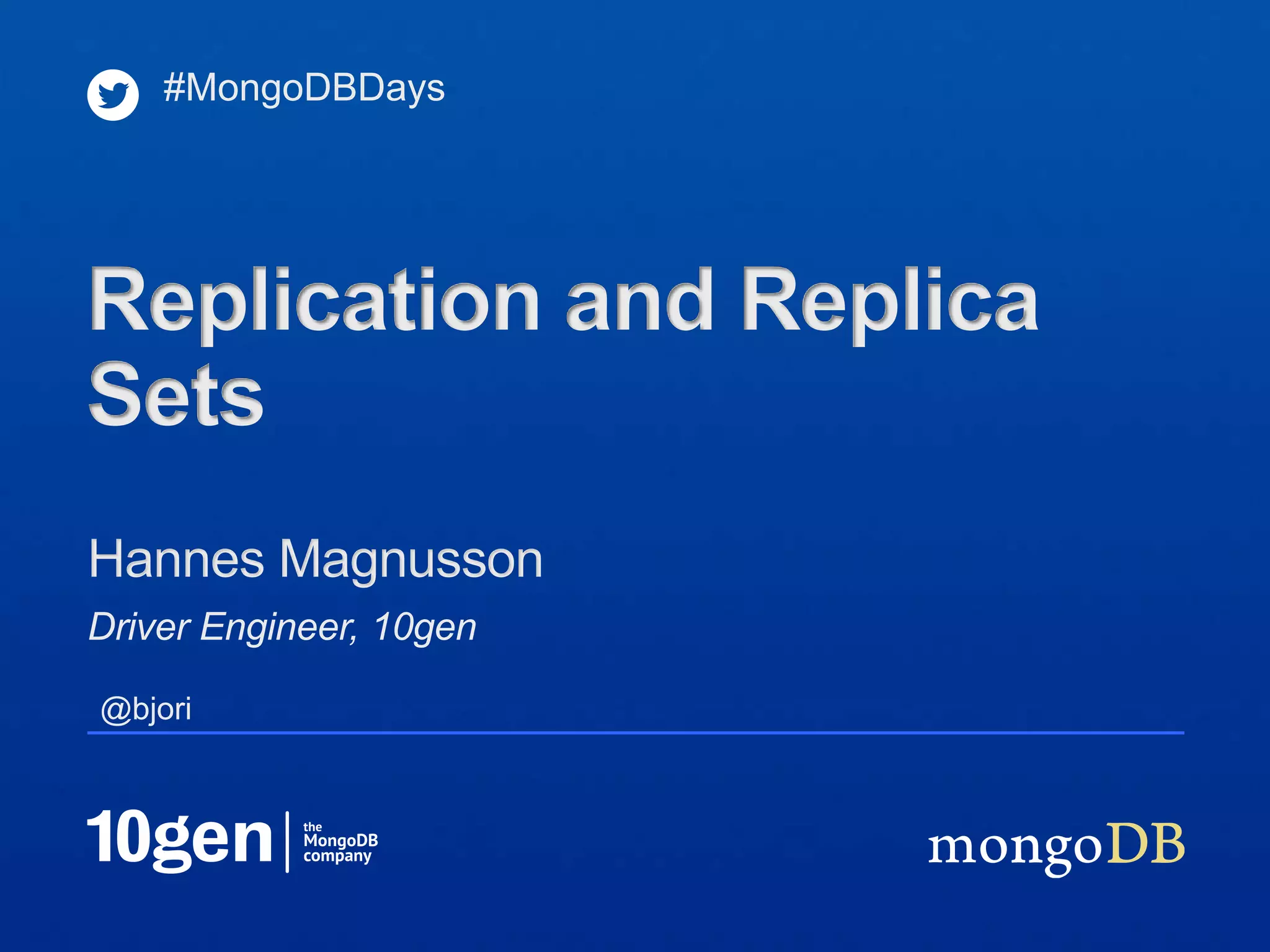 MongoDB Replication and Replica Sets | PPT