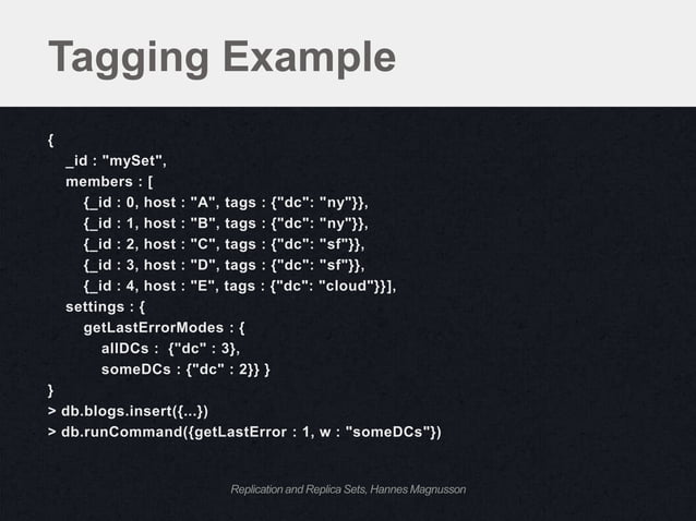 Replication and Replica Sets | PPT