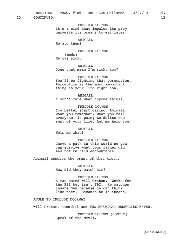 Hannibal episode 103 potage | PDF | Television | Entertainment