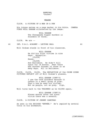 Hannibal episode 107 sorbet | PDF