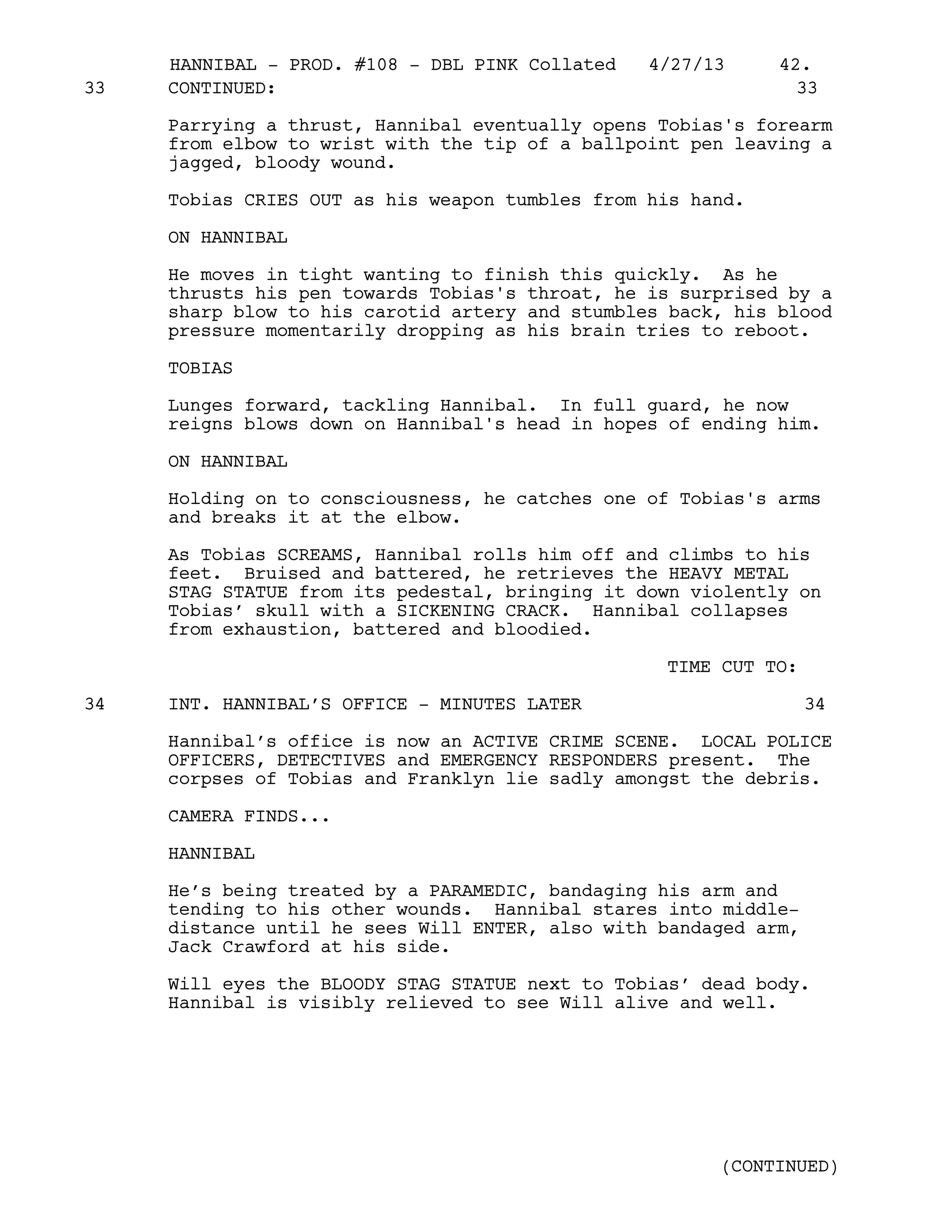 Hannibal episode 108 fromage | PDF