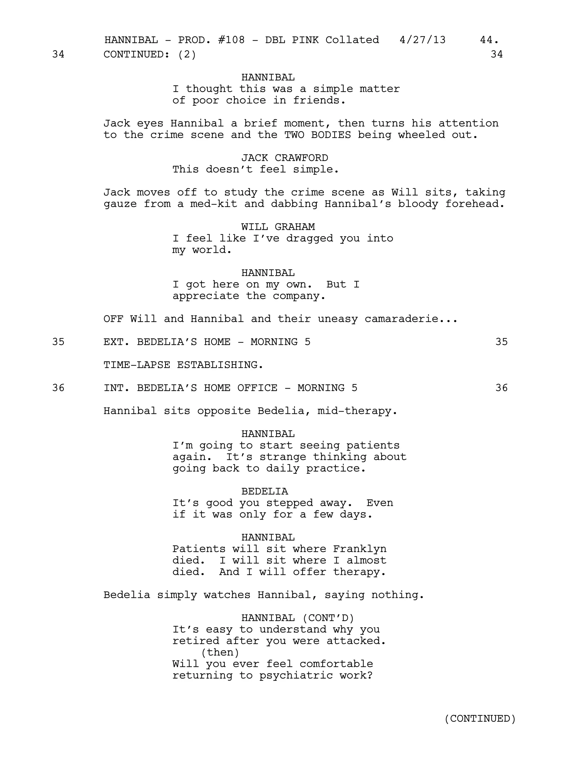 Hannibal episode 108 fromage | PDF