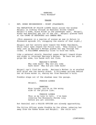 Hannibal episode 109 trou normand | PDF