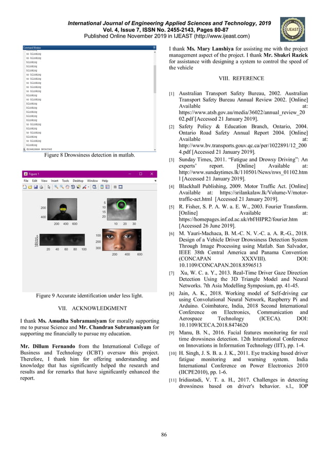 Driver Drowsiness Detection Using Matlab | PDF
