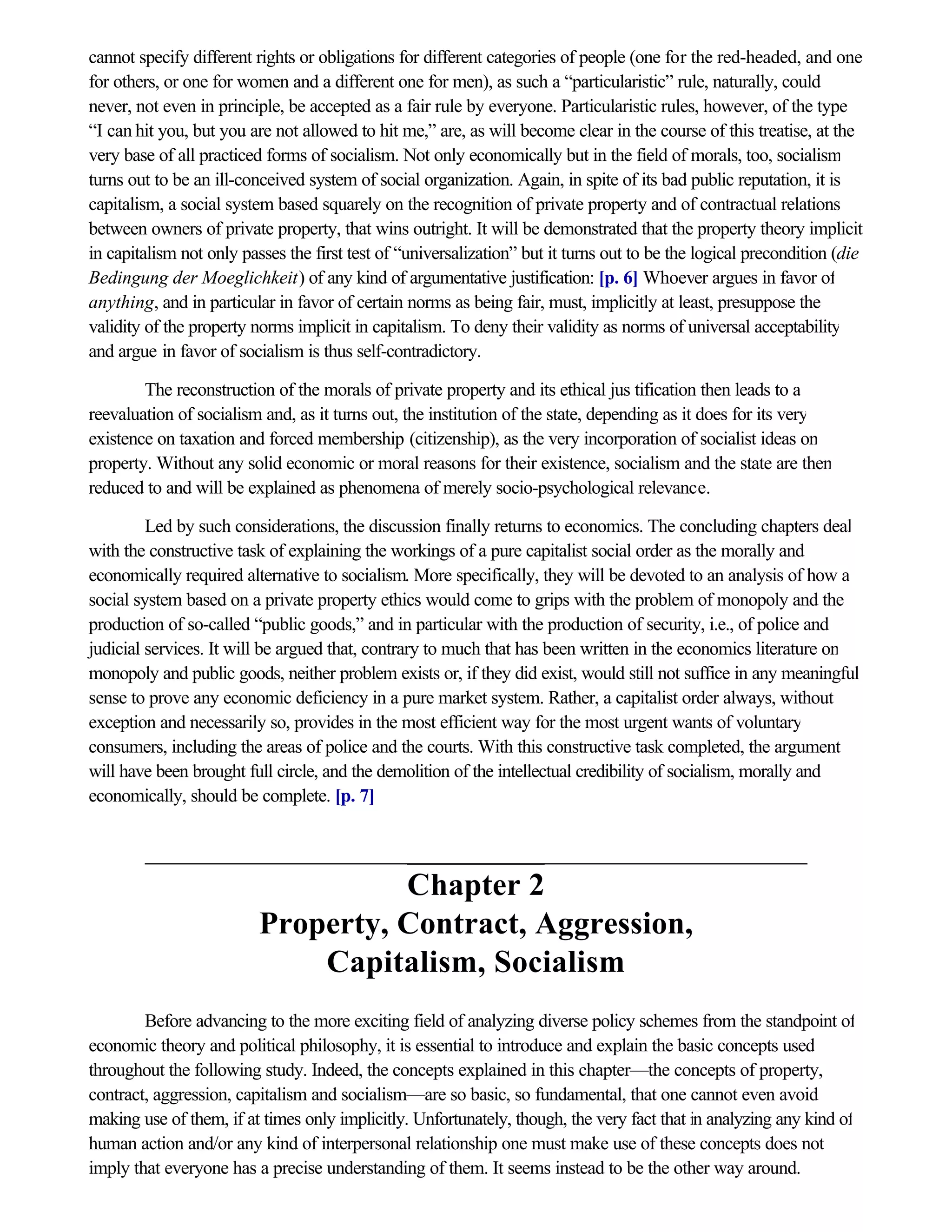 Hans hermann hoppe - a theory of socialism and capitalism | PDF