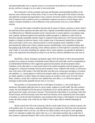 Hans hermann hoppe - a theory of socialism and capitalism | PDF