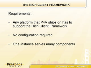 Perforce's Rich Client Framework | PDF