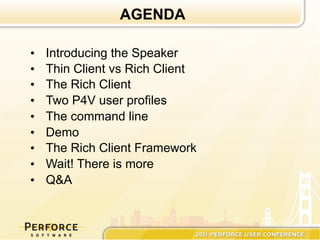 Perforce's Rich Client Framework | PDF