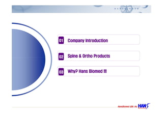 Hans Biomed Spine & Orthopedic | PDF