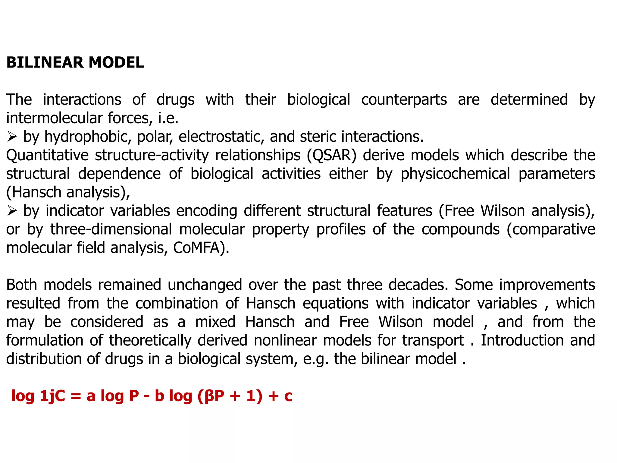 Hansch and free wilson analysis | PPTX