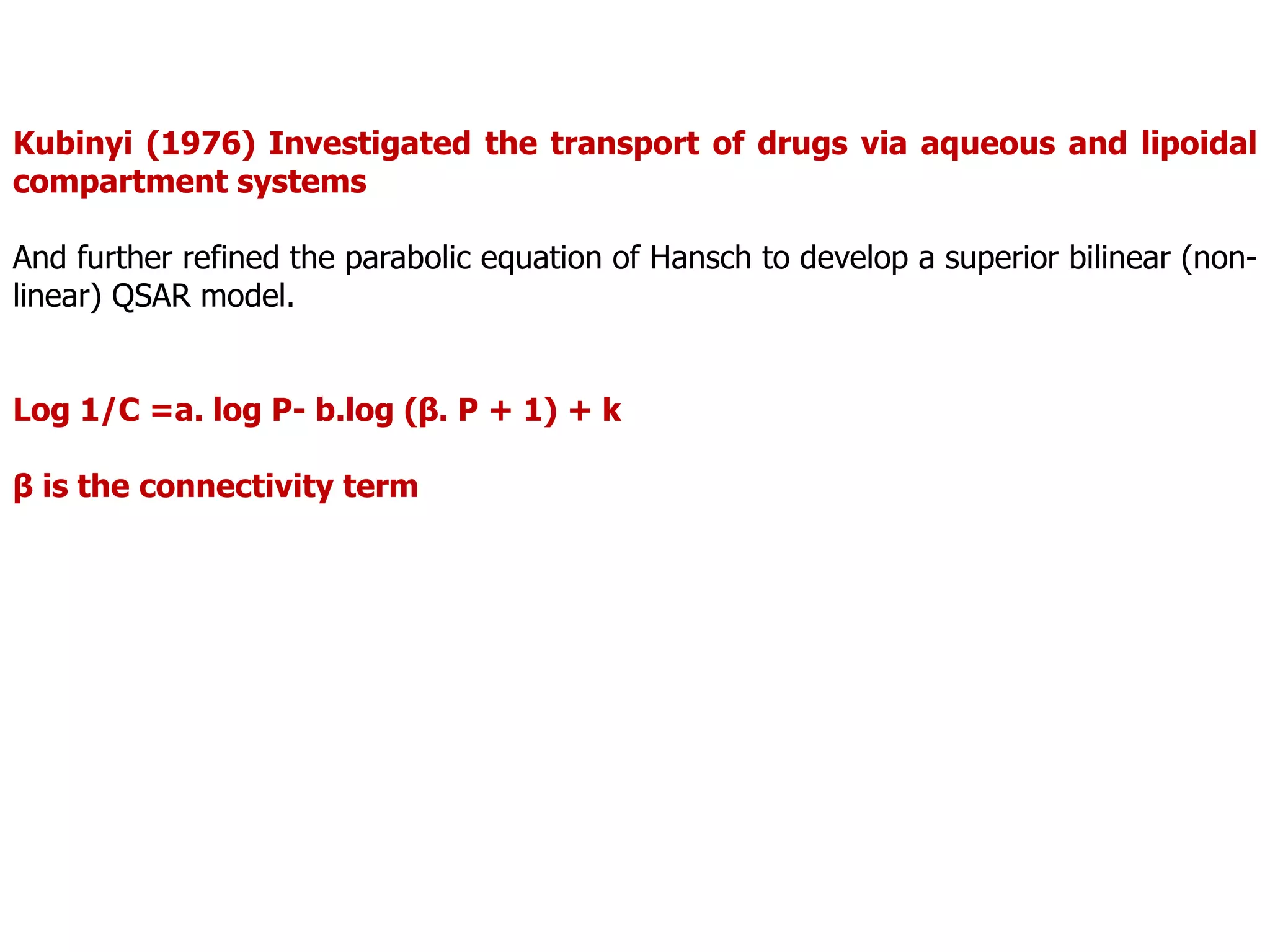 Hansch and free wilson analysis | PPTX
