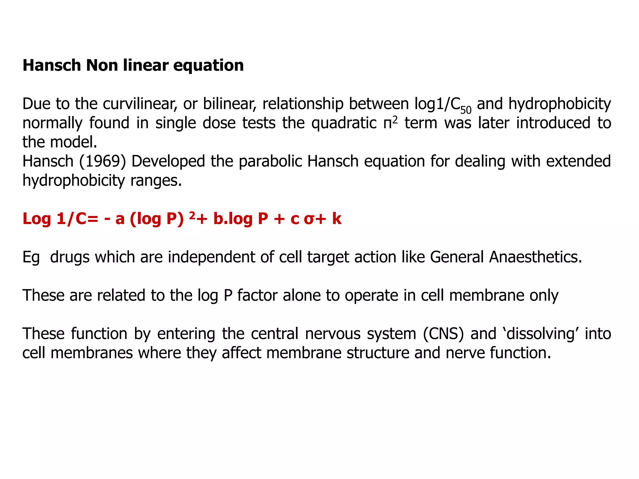 Hansch and free wilson analysis | PPTX
