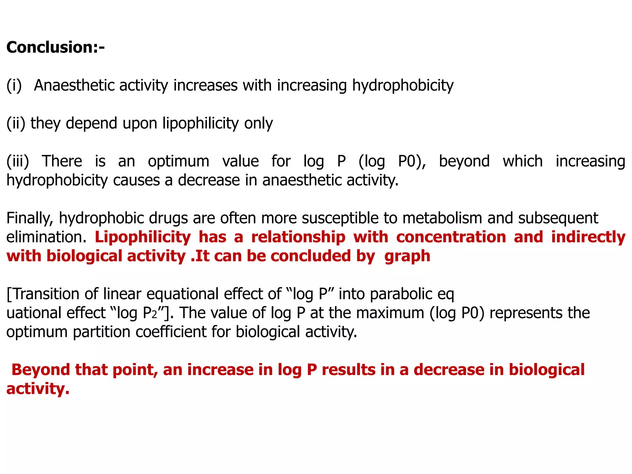 Hansch and free wilson analysis | PPTX