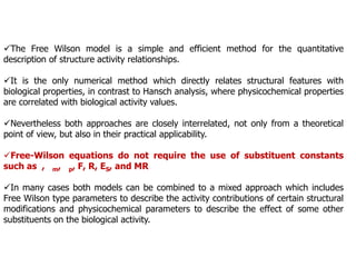Hansch and free wilson analysis | PPTX