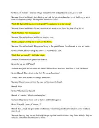 Hansel and gretel. | DOCX