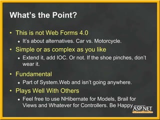 Hanselman lipton asp_connections_ams304_mvc | PPTX | Web Development | Internet