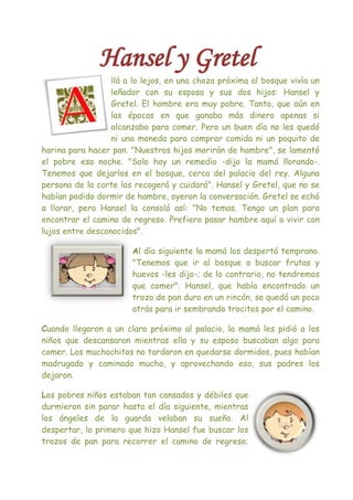 Hansel y Gretel | DOCX