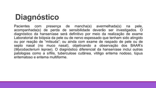 slide com o tema da doença hanseníase em pdf | PDF