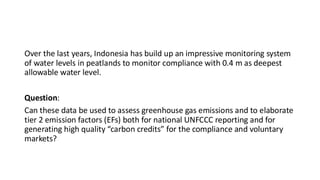 Greenhouse gas emissions and water management in peatland | PDF