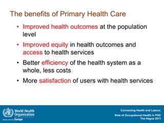 Primary Health Care, Objectives, Principles and Policy Directions | PDF