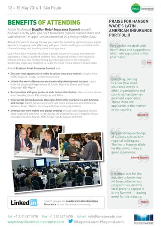 Hanson wade 4246 - retail insurance brazil - mkt | PDF