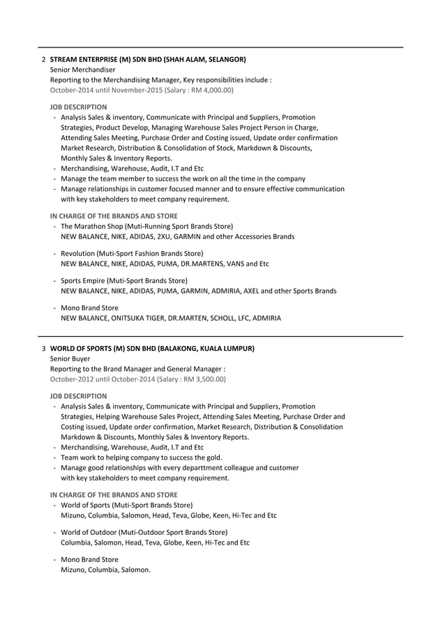 Assistant Merchandising Manager | PDF