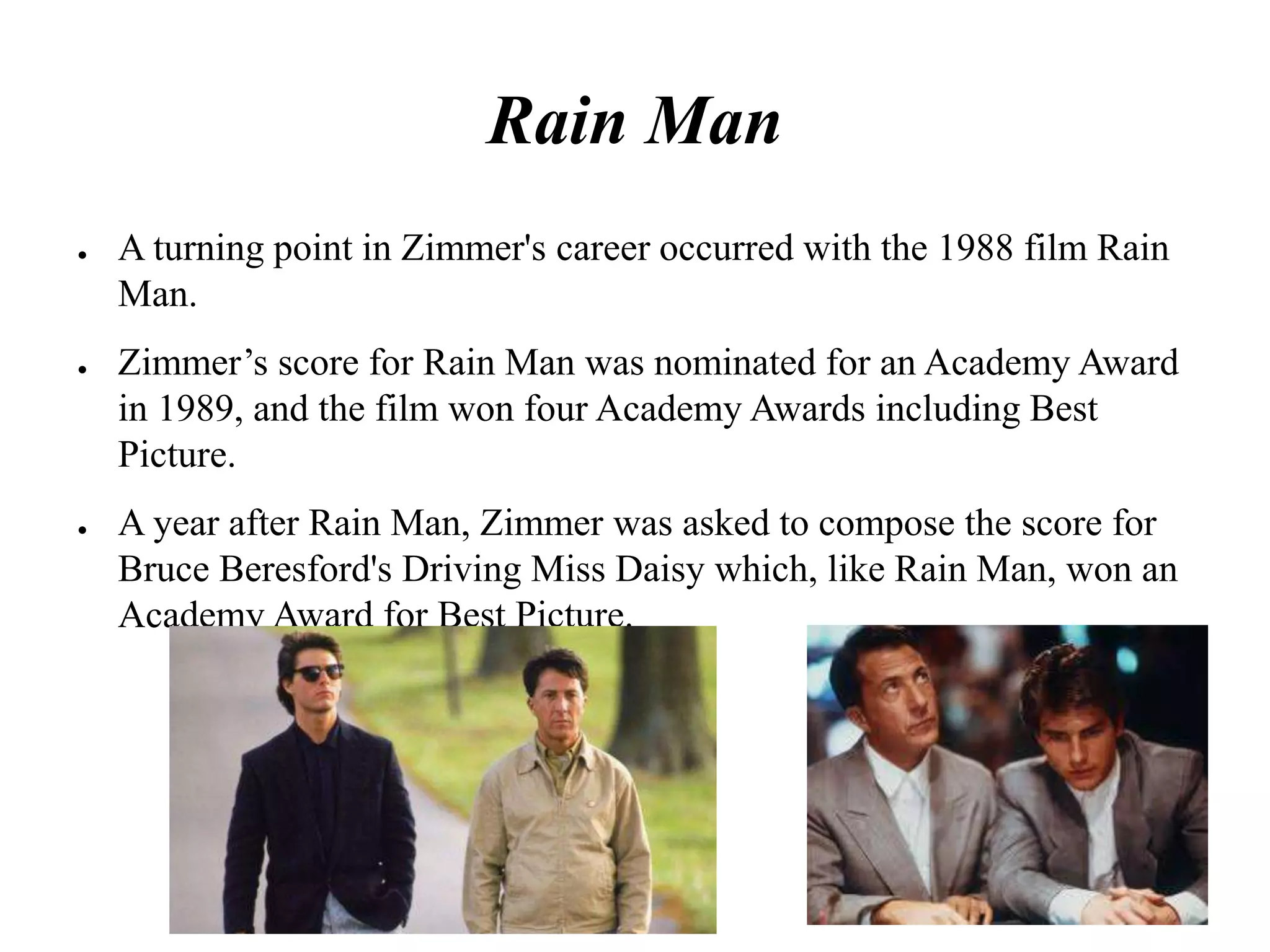 Hans Zimmer biography | PPTX