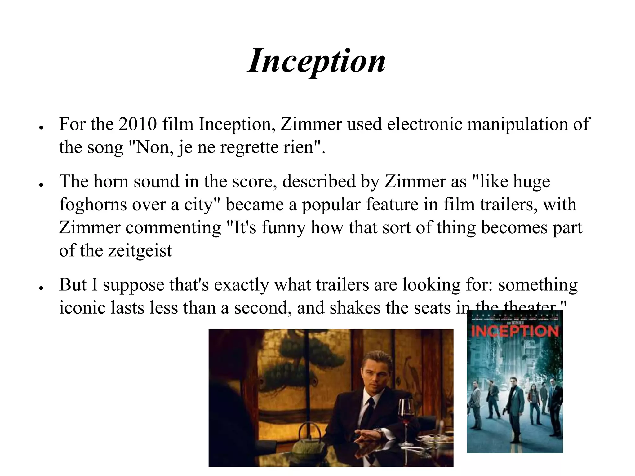 Hans Zimmer biography | PPTX