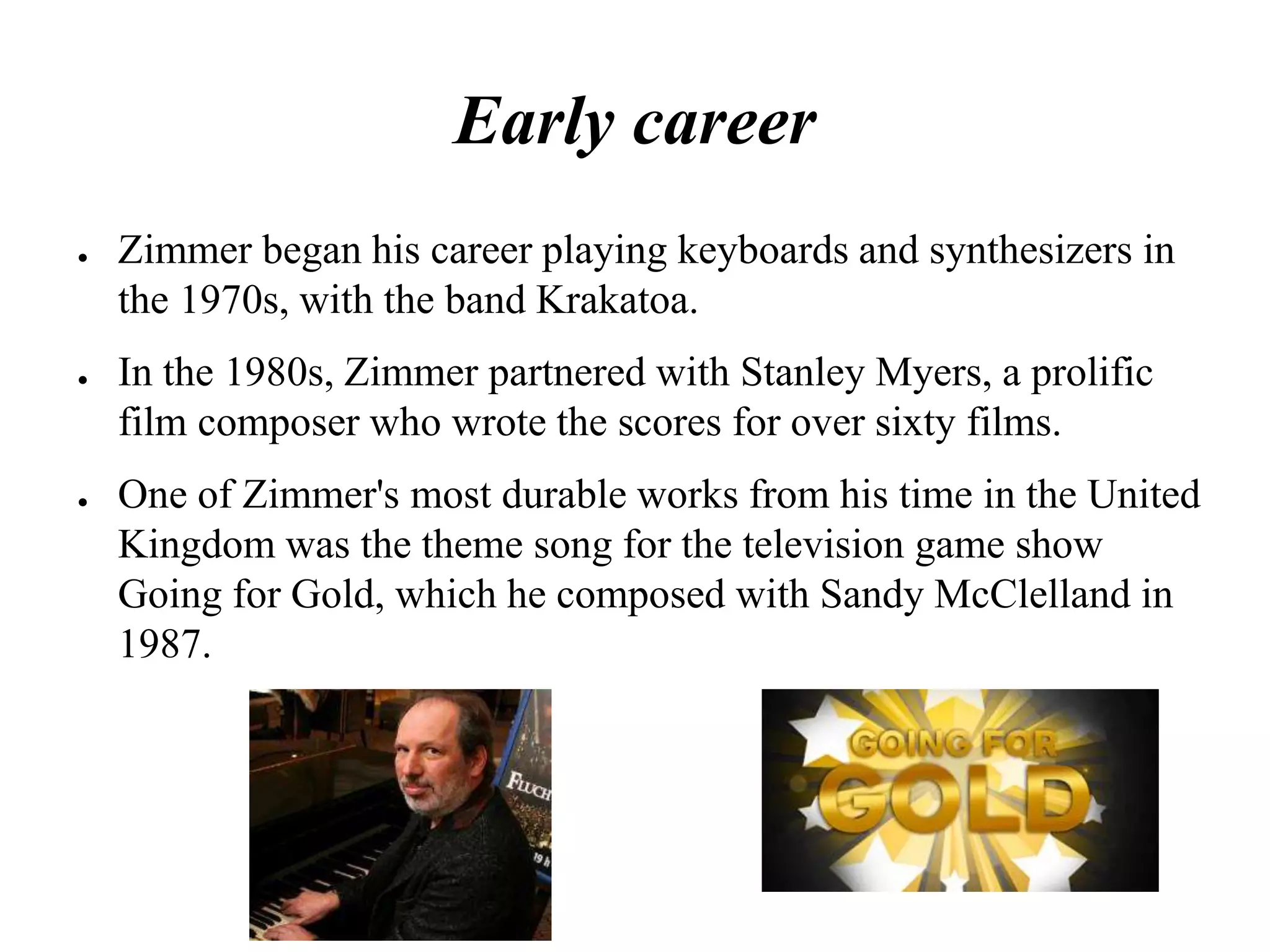 Hans Zimmer biography | PPTX