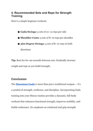 Hanuman Gada: A Complete Guide For Beginners | DOCX