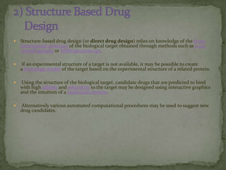 Computer Aided Drug Design ppt | PPTX