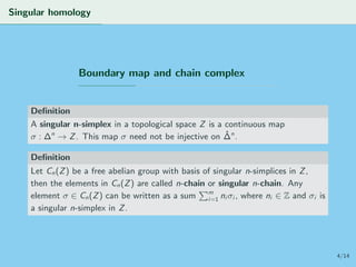 HOMOLOGY AND HOMOTOPY THEORY PRESENTATION | PDF
