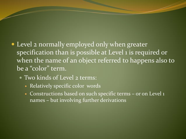 Hanunóo color categories | PPTX