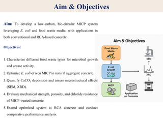 MICP Based Concrete Proposal and timeline | PPT