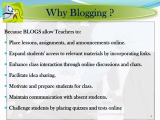 Using Blogs in language learning | PPTX | Workshops and Classes ...