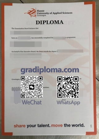 Hanze UAS diploma, buy Hanze University of Applied Sciences degree | PDF