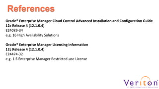 High Availability Options for Oracle Enterprise Manager 12c Cloud ...