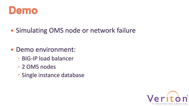 High Availability Options for Oracle Enterprise Manager 12c Cloud ...